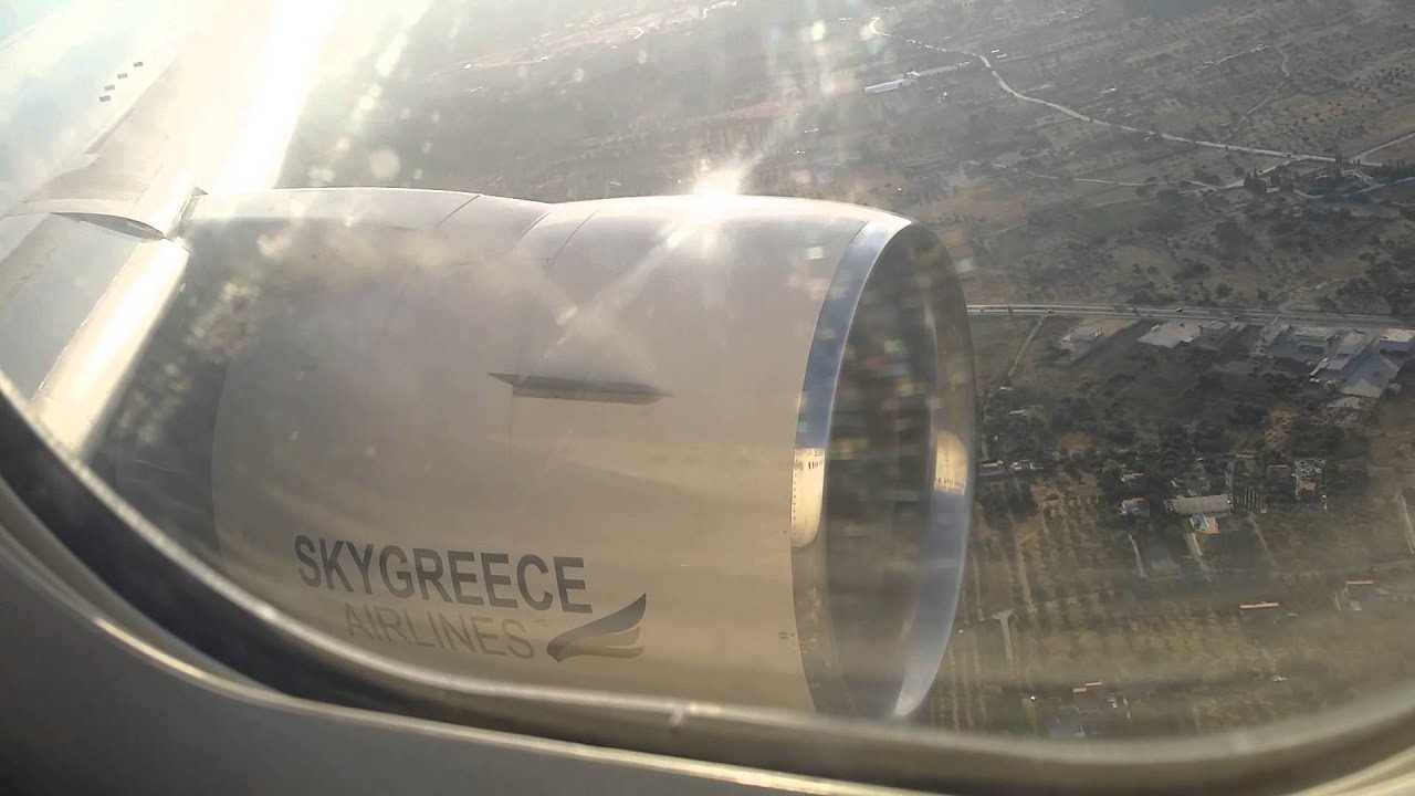 SkyGreece Airlines 767-300ER Approach LGAV 03L (Athens) - YouTube