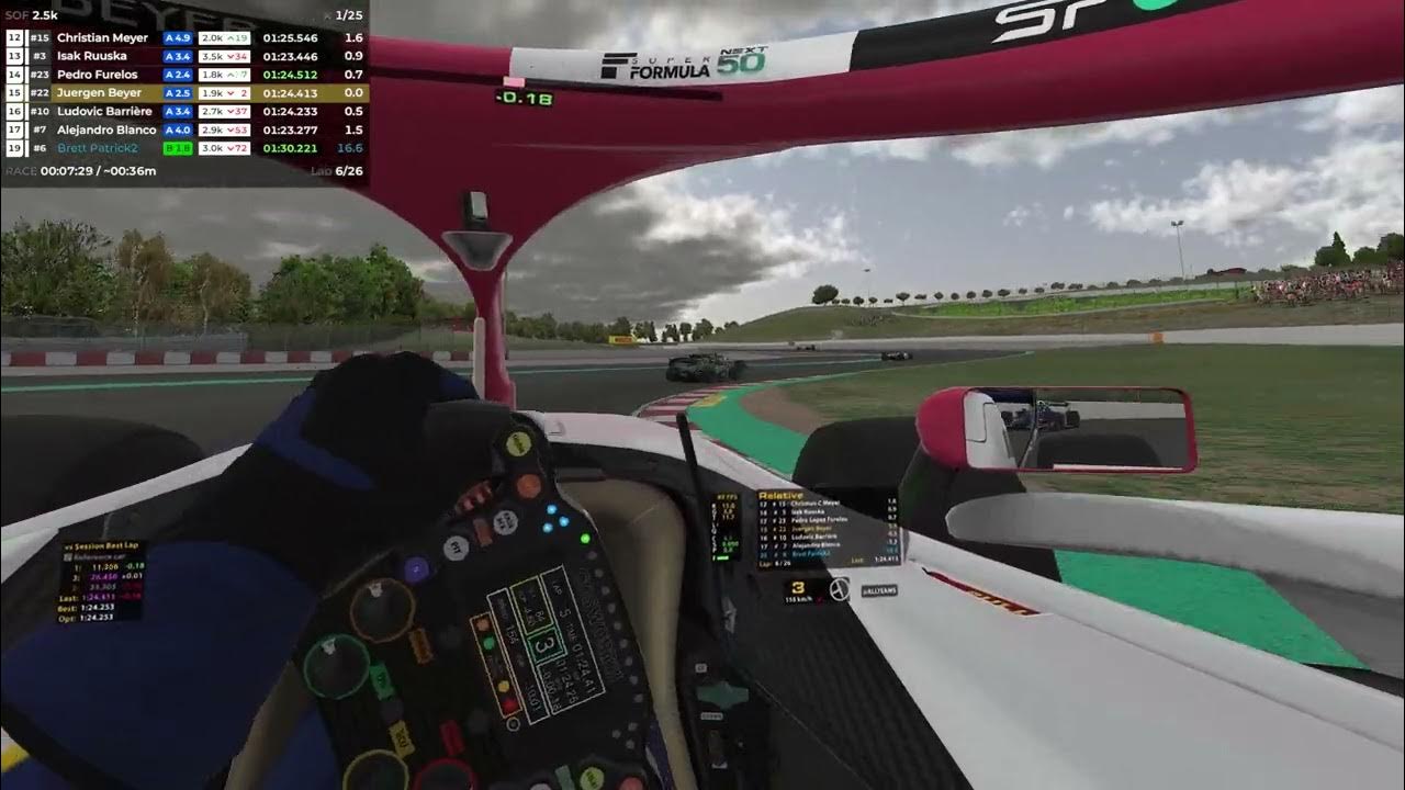 VR Iracing Super Formula SF23 at Barcelona in the Honda GP 2023 11 - YouTube
