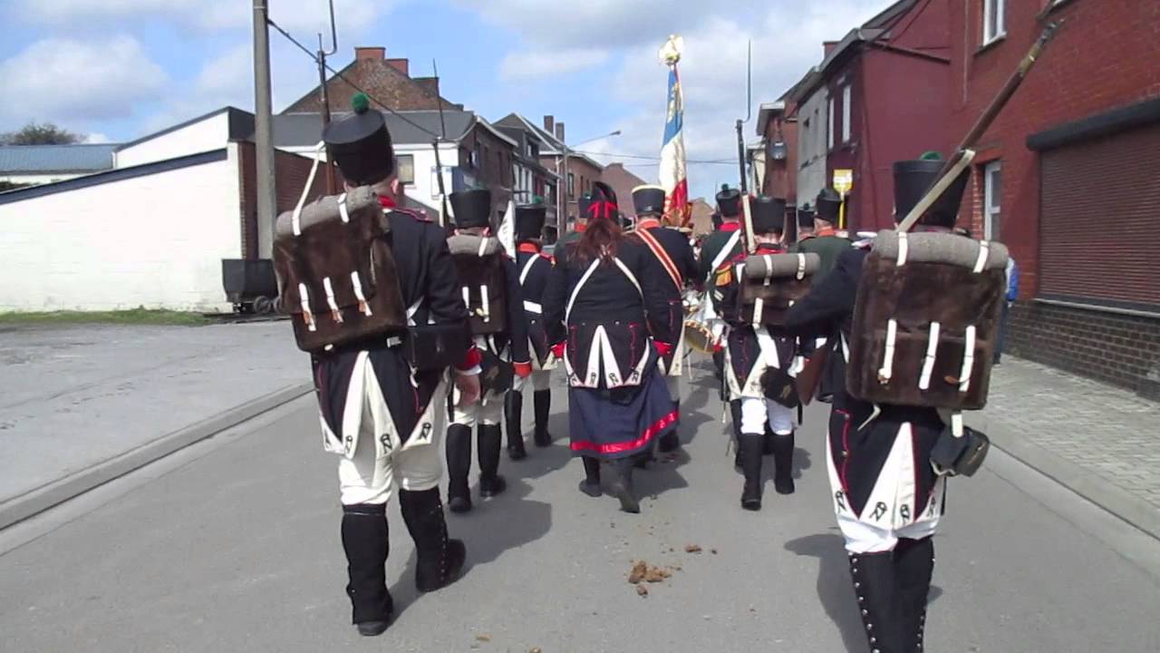 le 112 EME REGIMENT D'infenterie de ligne de gosselies - YouTube