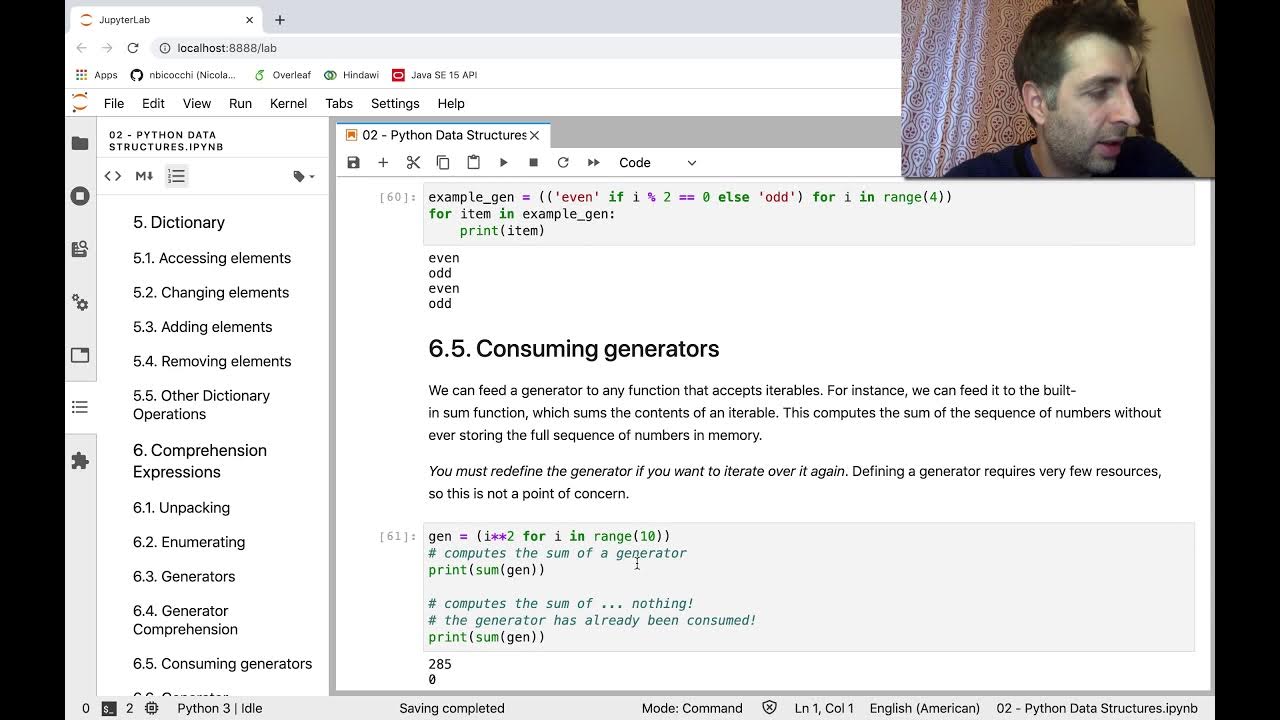 PYTHON: Generator Comprehension (M2-E07) - YouTube