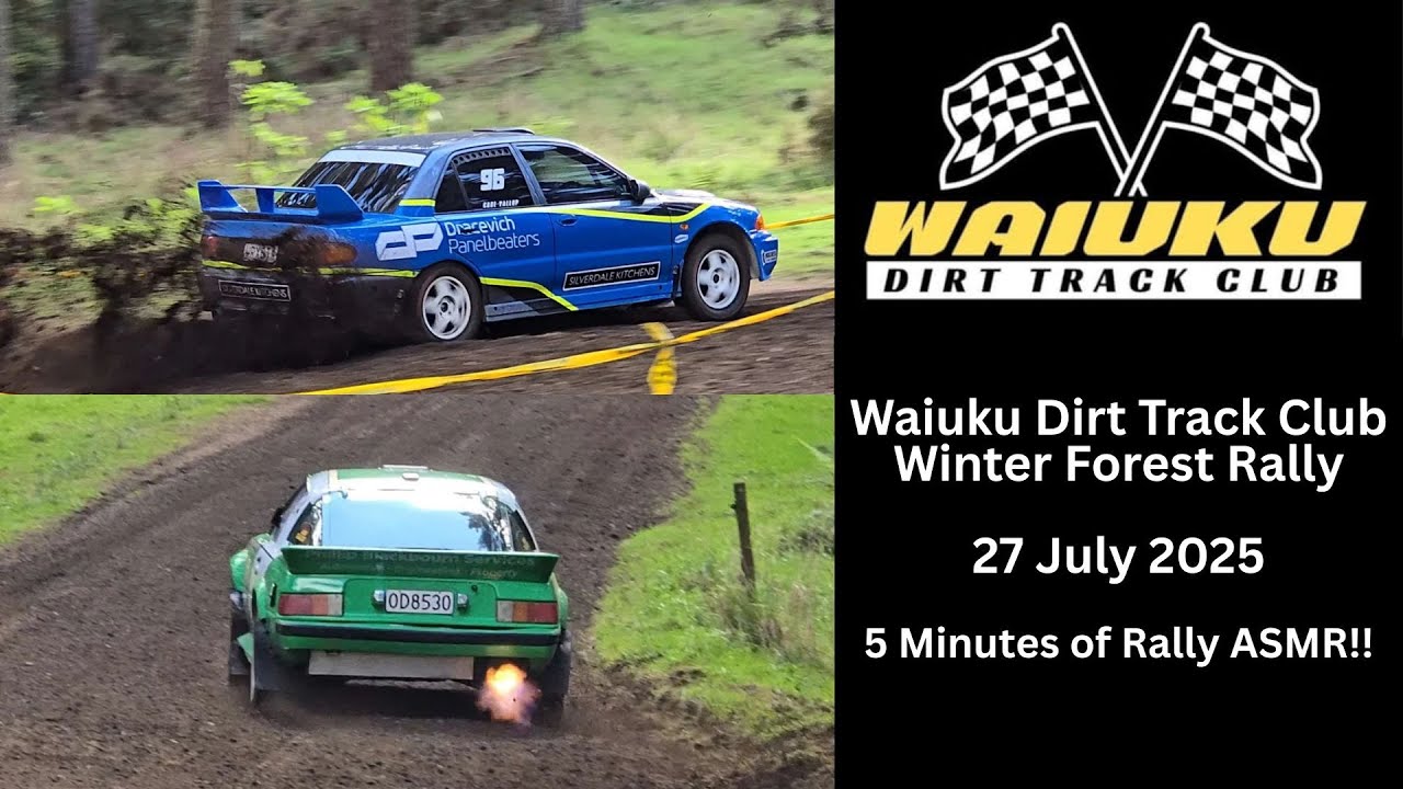 5 Minutes Of Rally ASMR - Waiuku Dirt Track Club Forest Rally (27 July ...