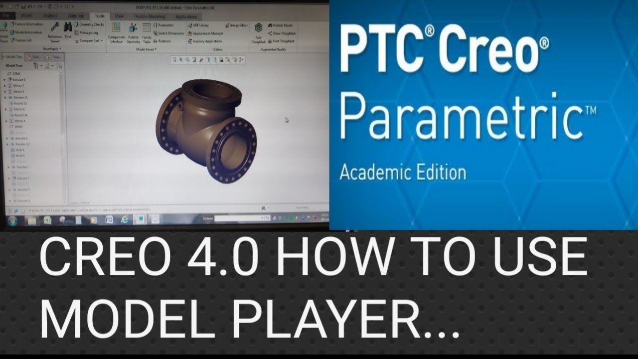 How to use Model player in creo 4.0 - YouTube