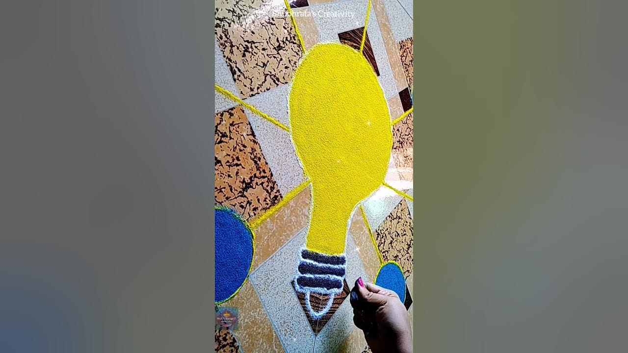 National Science Day Rangoli 🚀 Attractive Rangoli Design 🖥️ #rangoli # ...