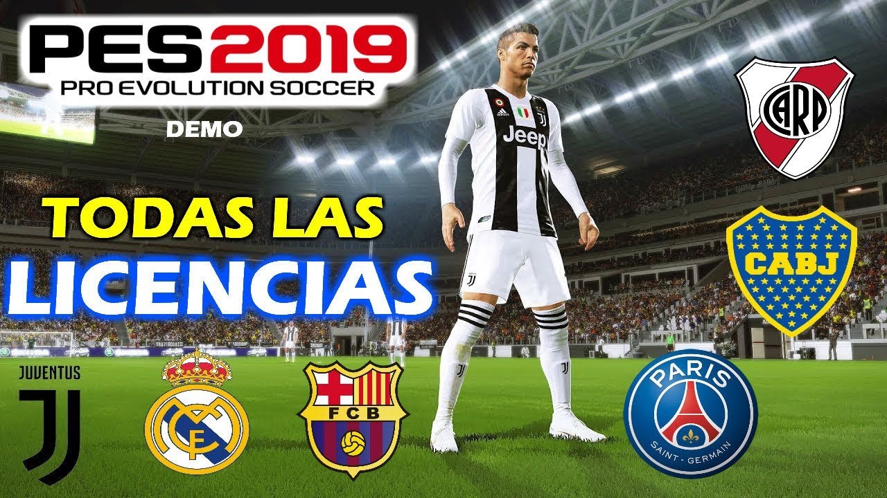 Tutorial Licencias PES 2019 Todos los Kits Faces Logos - Demo - YouTube