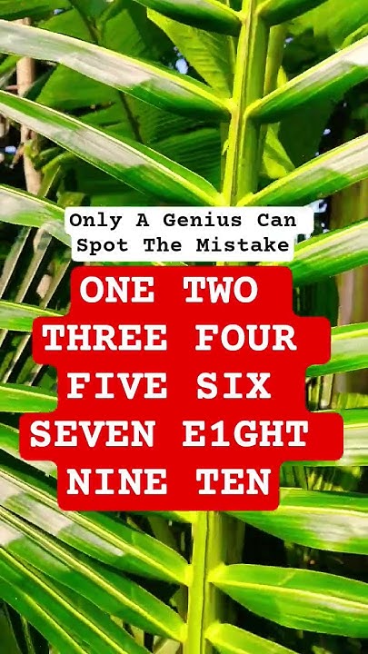 Only A Genius Can Spot The Mistake #shorts #puzzlegame #brainteaser - YouTube