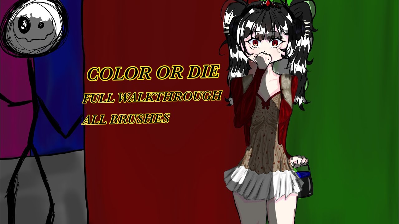 Playing COLOR or DIE | FULL WALKTHROUGH + ALL BRUSHES! FIRST VIDEO ...