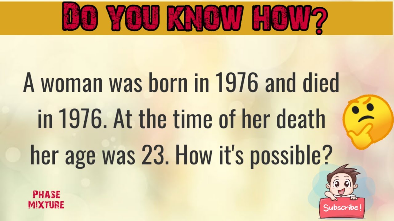 Brain Teaser, Puzzle, Riddle, IAS Interview Question, Fun and ...