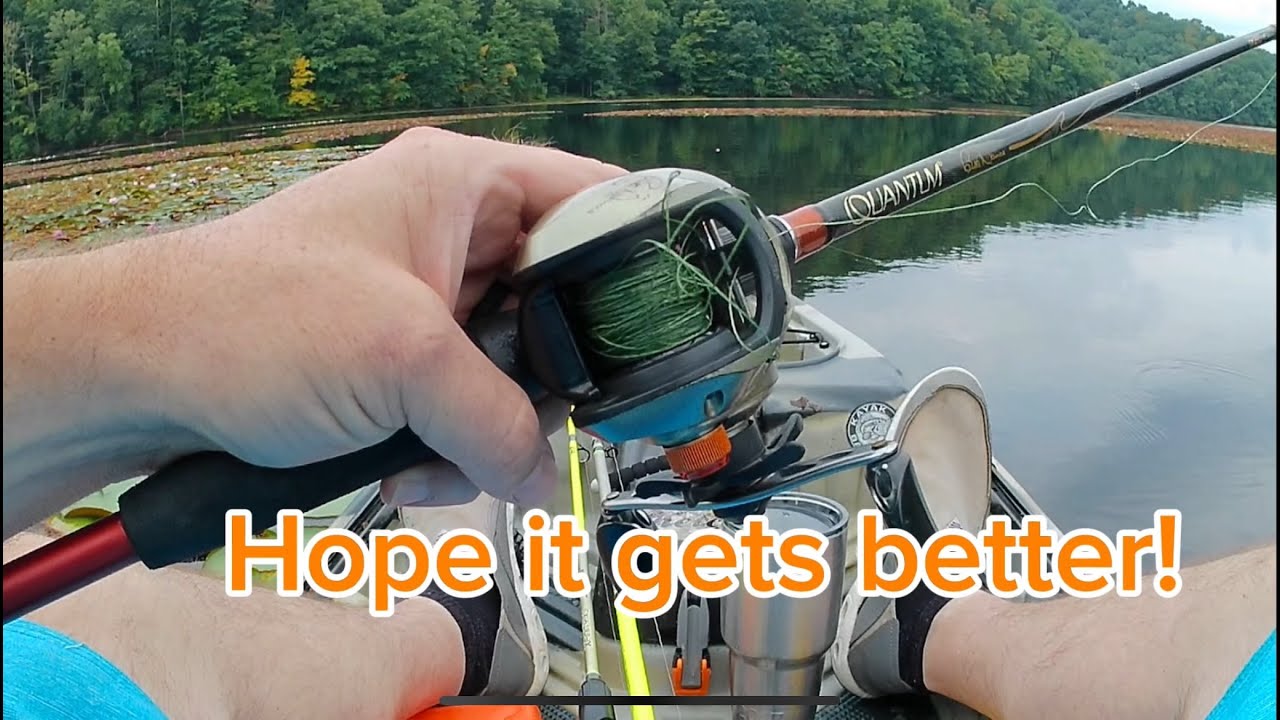 Kayak FISHING for Largemouth Bass in a Mountain Lake! - YouTube