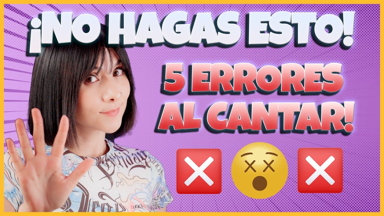 5 ERRORES AL CANTAR ¡NO LO HAGAS! | Clases de Canto | Gret Rocha - YouTube