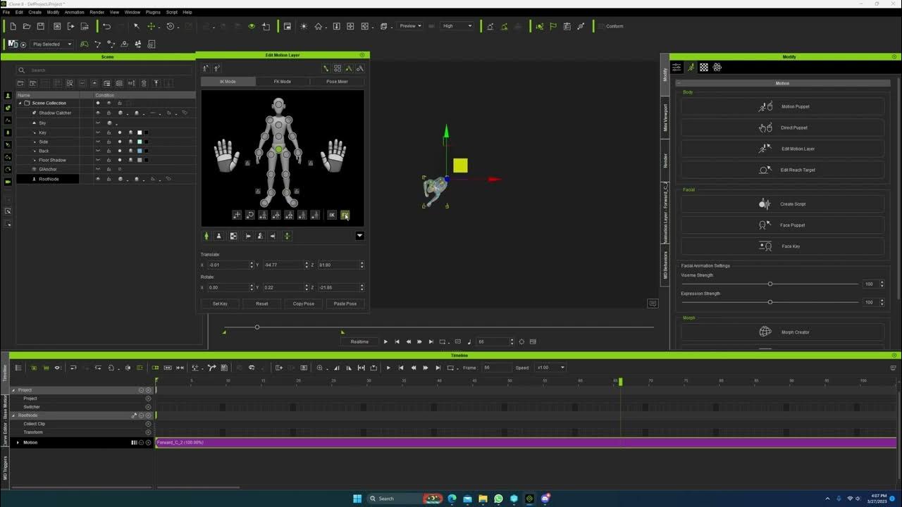 iClone - Making Game Ready Root Motion (Part 2) - YouTube
