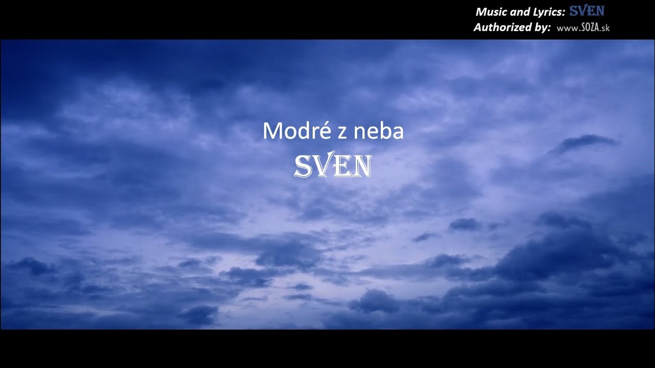 Modré z neba - SVEN - YouTube