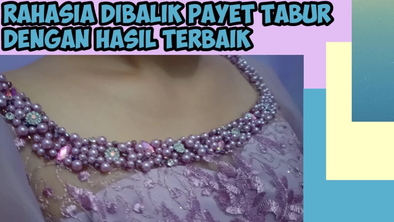 PAYET MUTIARA || Tutorial Memasang Payet Tabur Rapi dan Mudah - YouTube