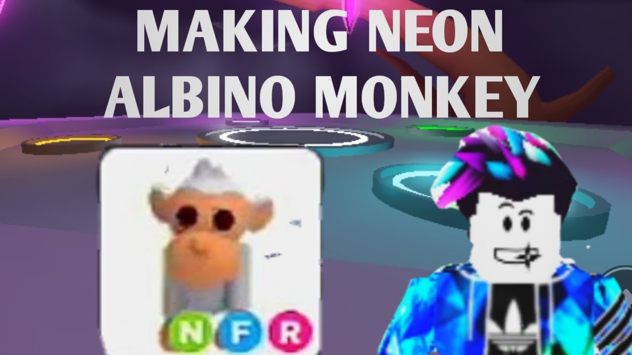 MAKING NEON ALBINO MONKEY IN ADOPT ME!(ROBLOX) - YouTube