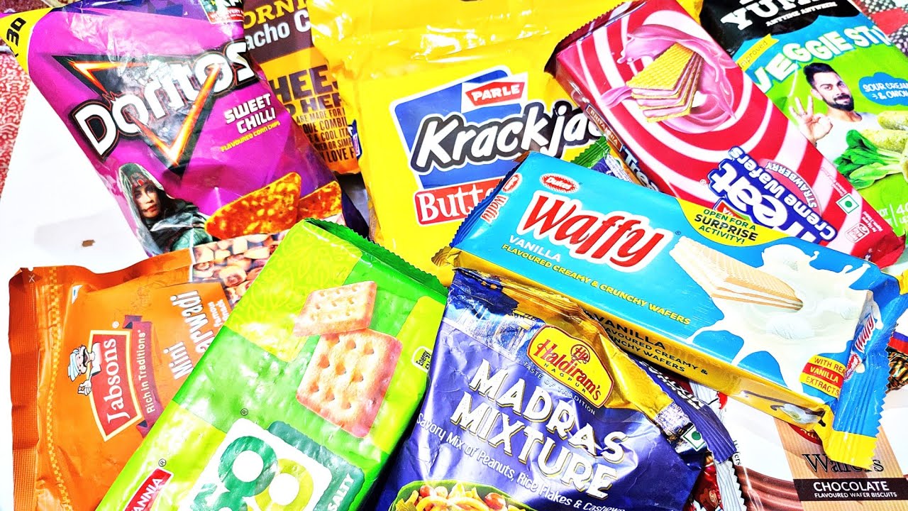 New 101candies Yummy Snack Opening potato chipschocolate bars candy ...