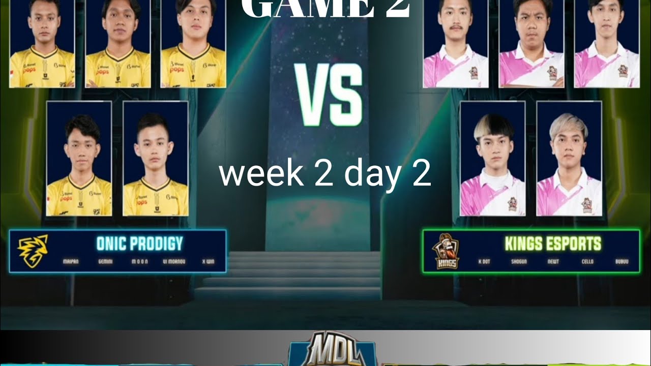 ONIC PRODIGY VS KINGS ESPORTS GAME 2 [MDL ID SEASON 5] - YouTube