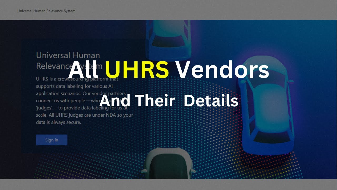 UHRS Vendors and their details - Beginners Guide - YouTube