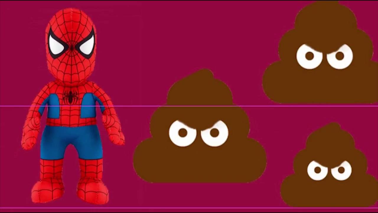 SPIDER MAN AND POOPS | BIG FUNNY | FOR KIDS | FOR CHILDREN - YouTube