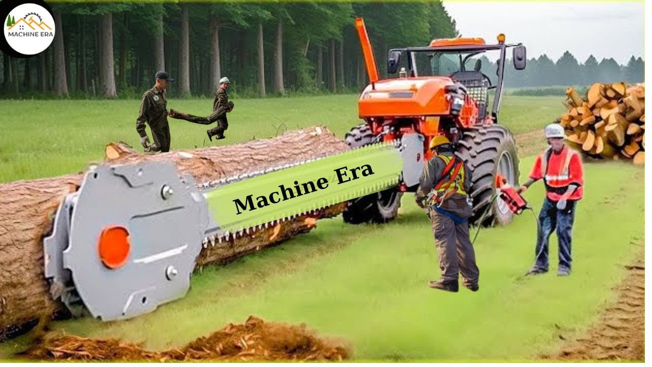 Extreme Dangerous Fastest Big Chainsaw Cutting Tree Machines | Monster ...