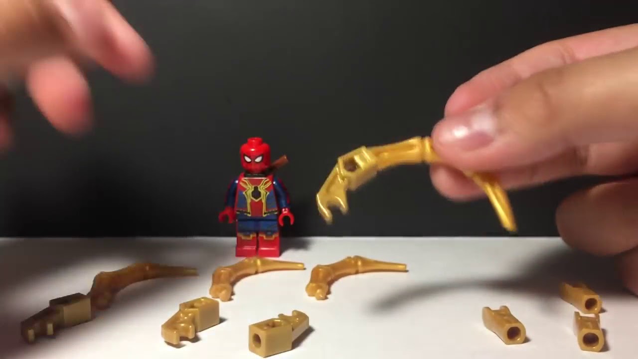 Custom Iron Spider Man de Avengers Infinity War en LEGO The Block World ...