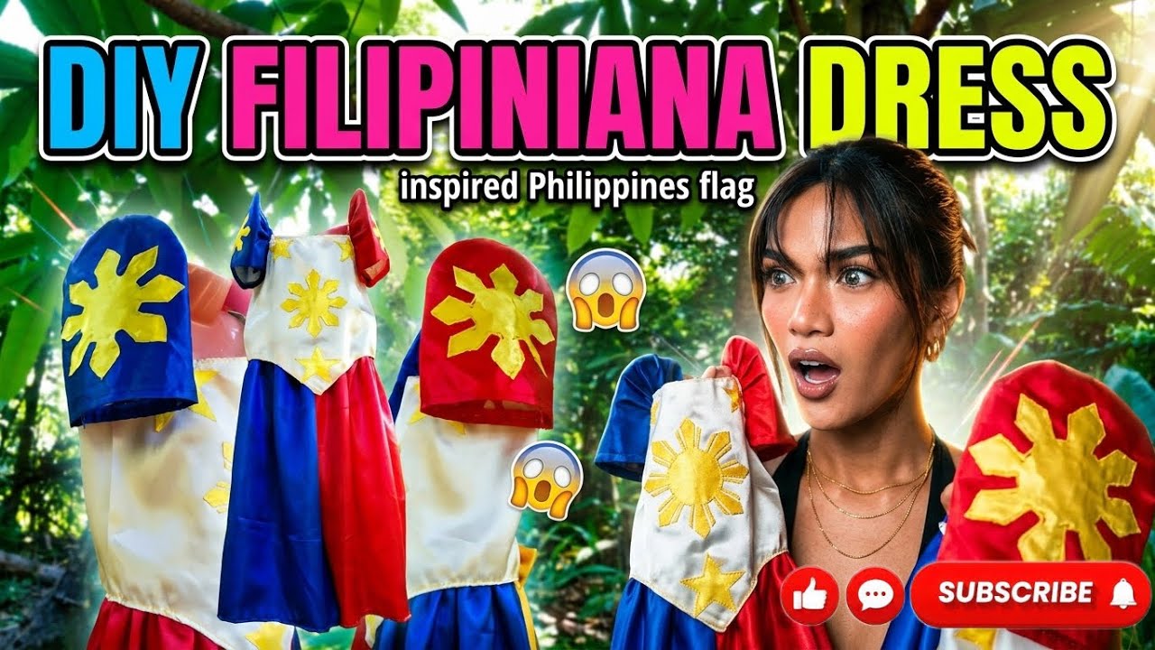 VLOG#55💛DIY FILIPINIANA DRESS/GOWN FOR KIDS 💞👗 INSPIRED PHILIPPINES ...