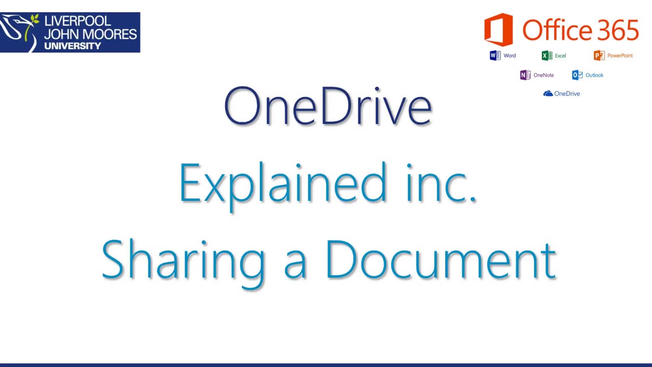 OneDrive - Explained inc Sharing a Document - YouTube