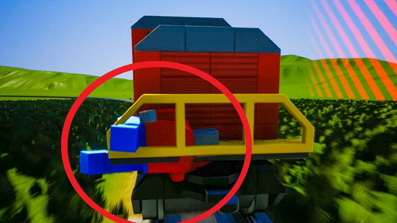 Brick Rigs Train Crashes and more - Lego Car Crashes 40 - YouTube