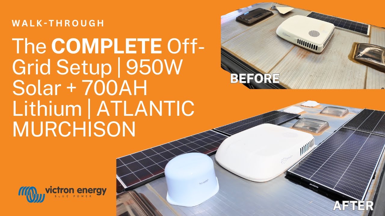 The COMPLETE Off-Grid Setup | 950W Solar + 700AH Lithium + Starlink ...
