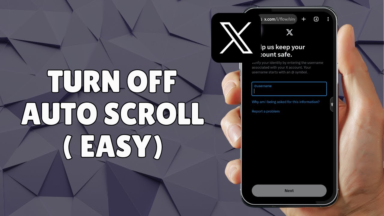 HOW TO TURN OFF AUTO SCROLL IN X ( EASY) - YouTube
