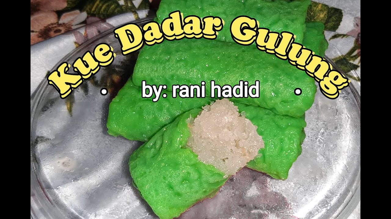 Kue Dadar Gulung Isian Inti Gula Putih - YouTube