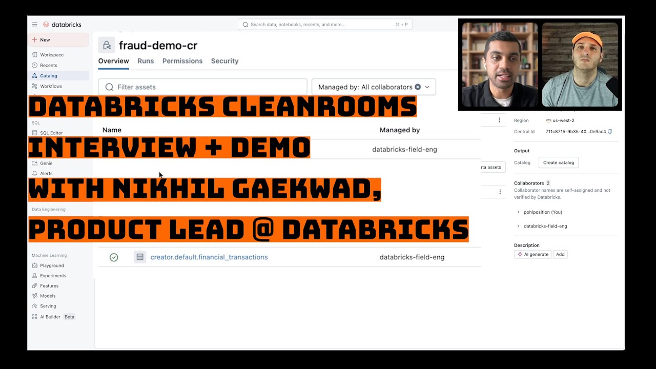Databricks Cleanrooms Interview + Demo With Product Lead @ Databricks ...