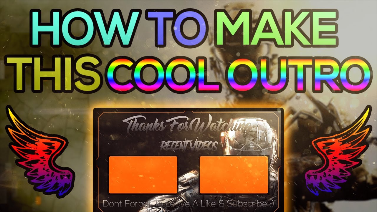 How To Make A Cool Youtube Outro - YouTube