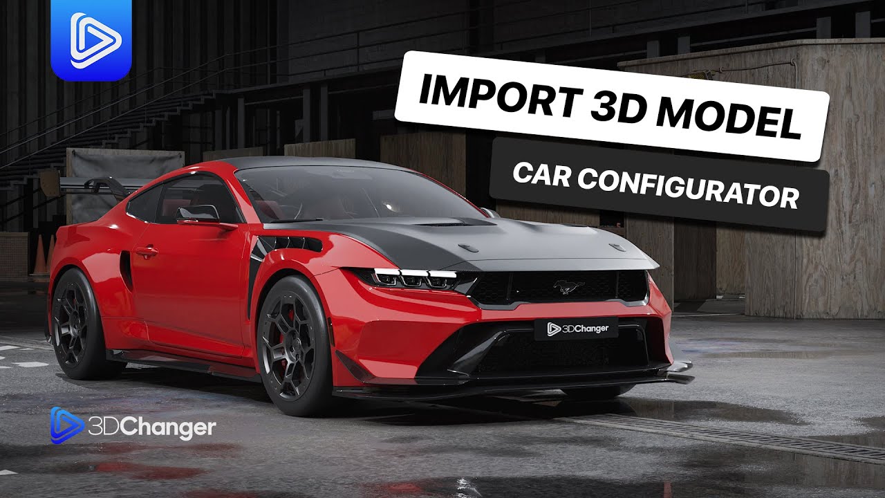 Import of Ford Mustang 3D Model | 3D Changer - YouTube