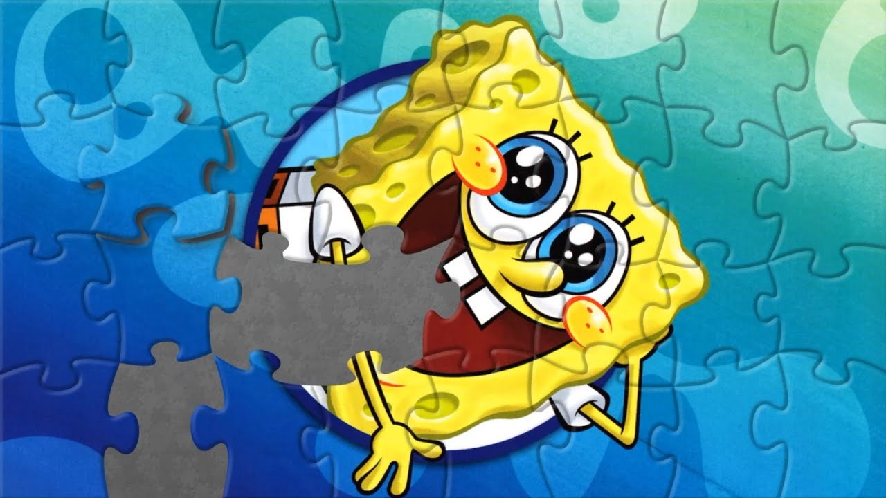 Happy Spongebob - Spongebob puzzle - puzzle for kids | KWA MEOW - YouTube