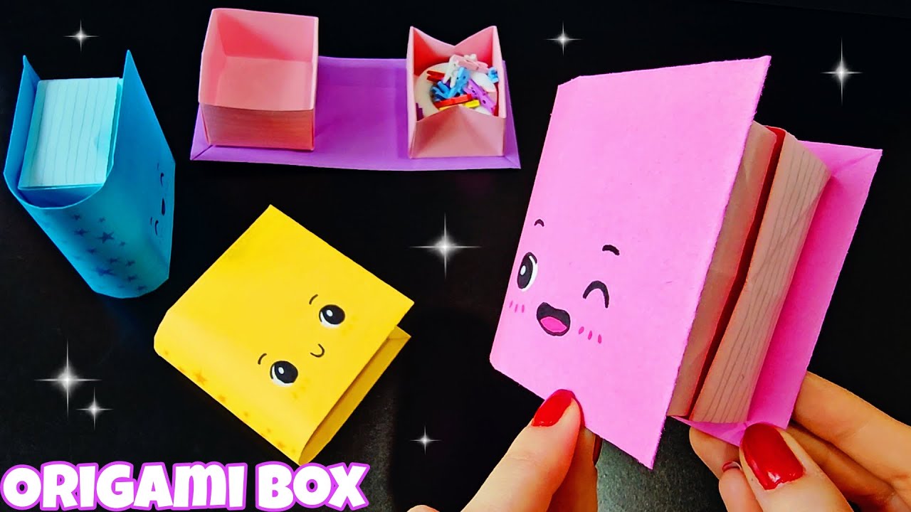 DIY Paper Book Box | Origami Paper Book Box | How to Make a Secret ...