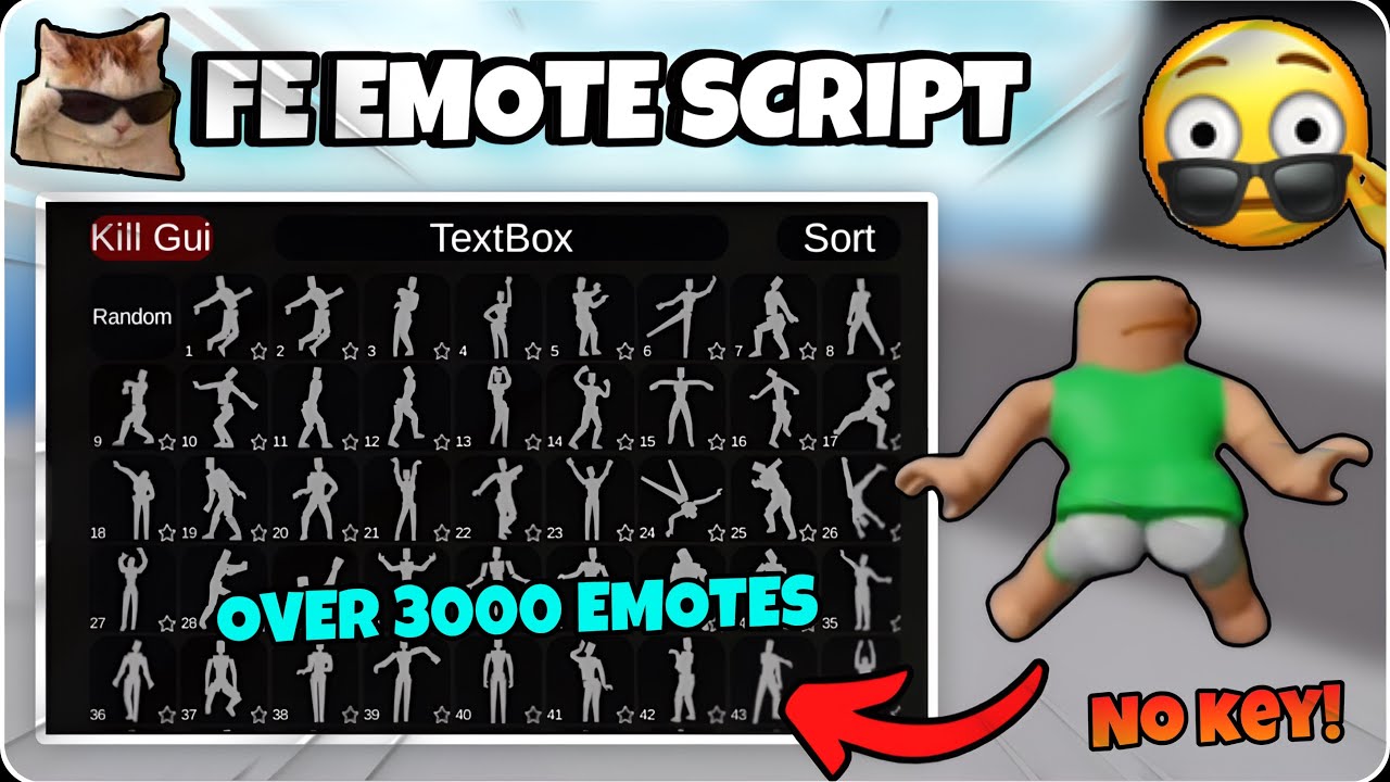 Fe Emotes Dancing Script Roblox Scripts Pastebin Over 100000