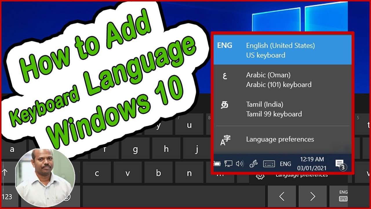 How to Add Keyboard Language in Windows 10 - YouTube