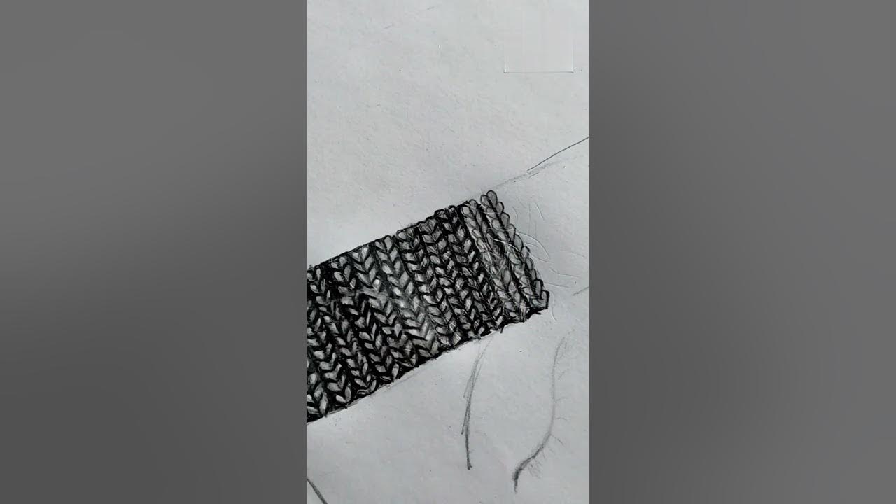 How to draw woolen texture|wool clothes drawing|Pencilsketch|pencildrawing @Mydrawinggallery ...