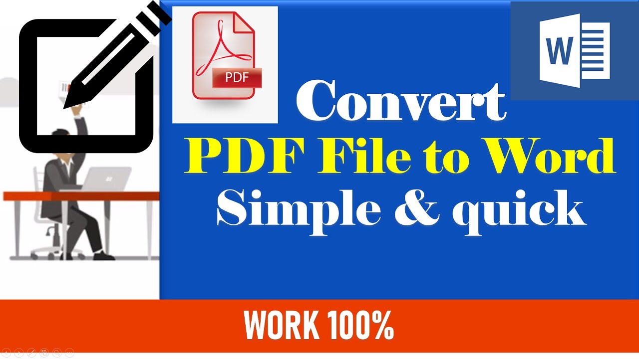 Convert PDF File to Word Simple & quick | how to convert pdf to word ...