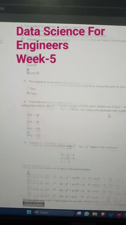 Data Science For Engineers।Week-5 (2023)#nptel #shorts - YouTube