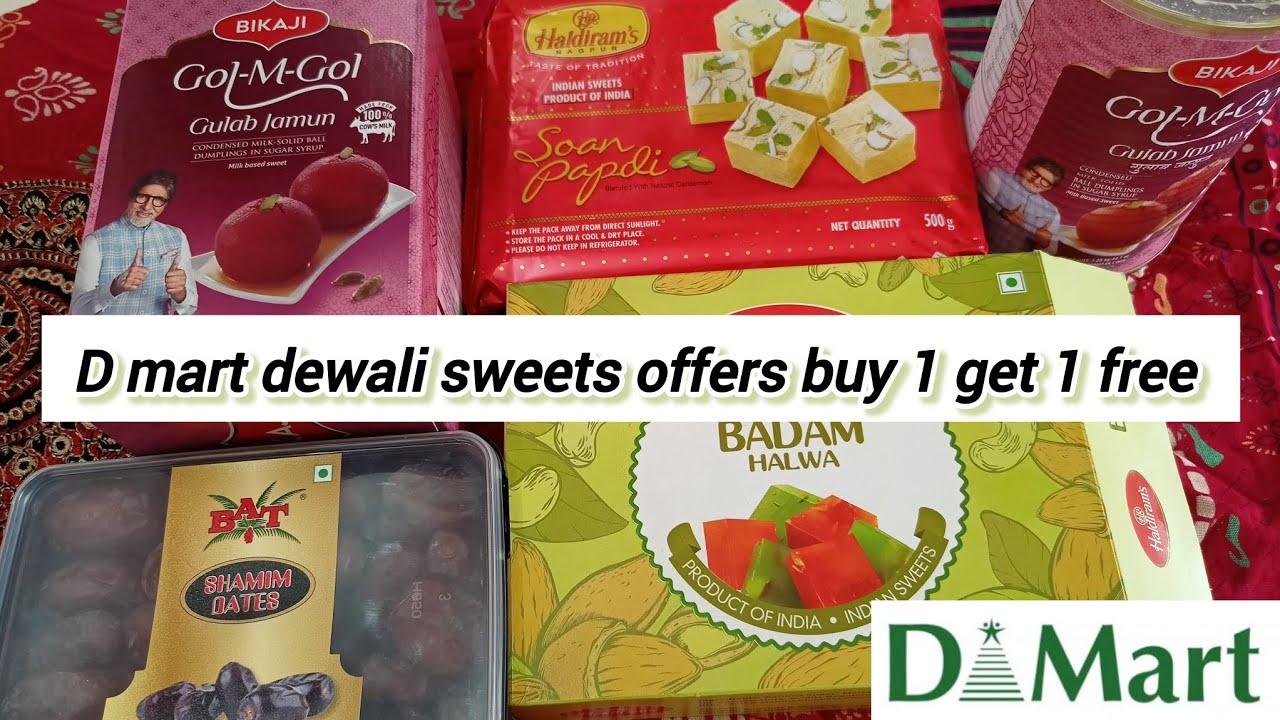 DMart Diwali sweets offer by one get one free|डी'मार्ट दिवाली ऑफर ...