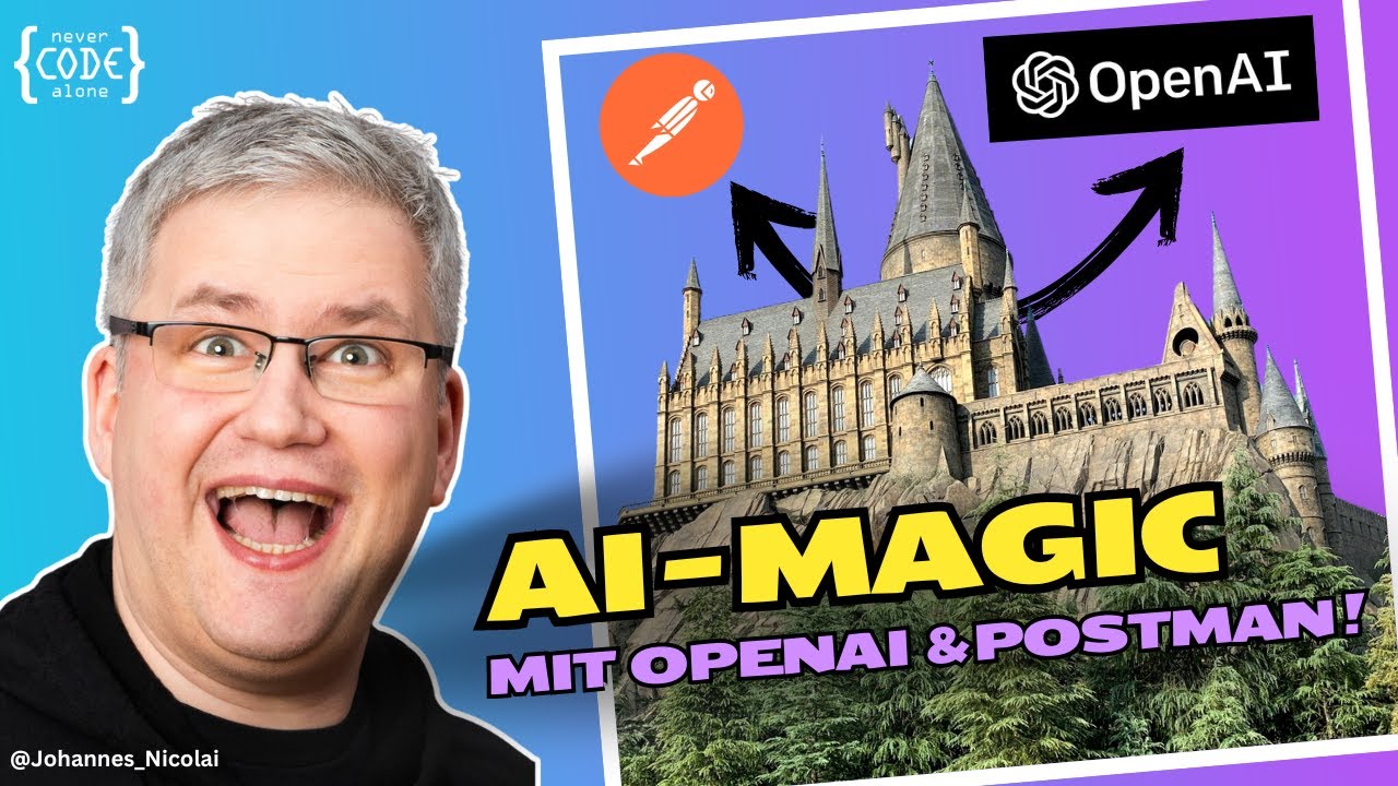 Never code APIs alone mit Postman, Harry Potter und Open AI - Johannes Nicolai - YouTube