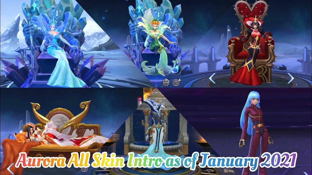 Aurora All Skin Intro as of January 2021 | Mobile Legends Bang Bang ...