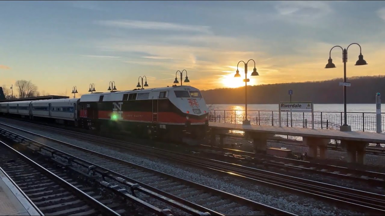New York MNR/Amtrak: PM Rush Hour Trains at Riverdale - YouTube
