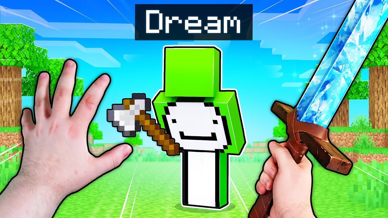 Realistic Minecraft - REAL STEVE vs DREAM! - YouTube