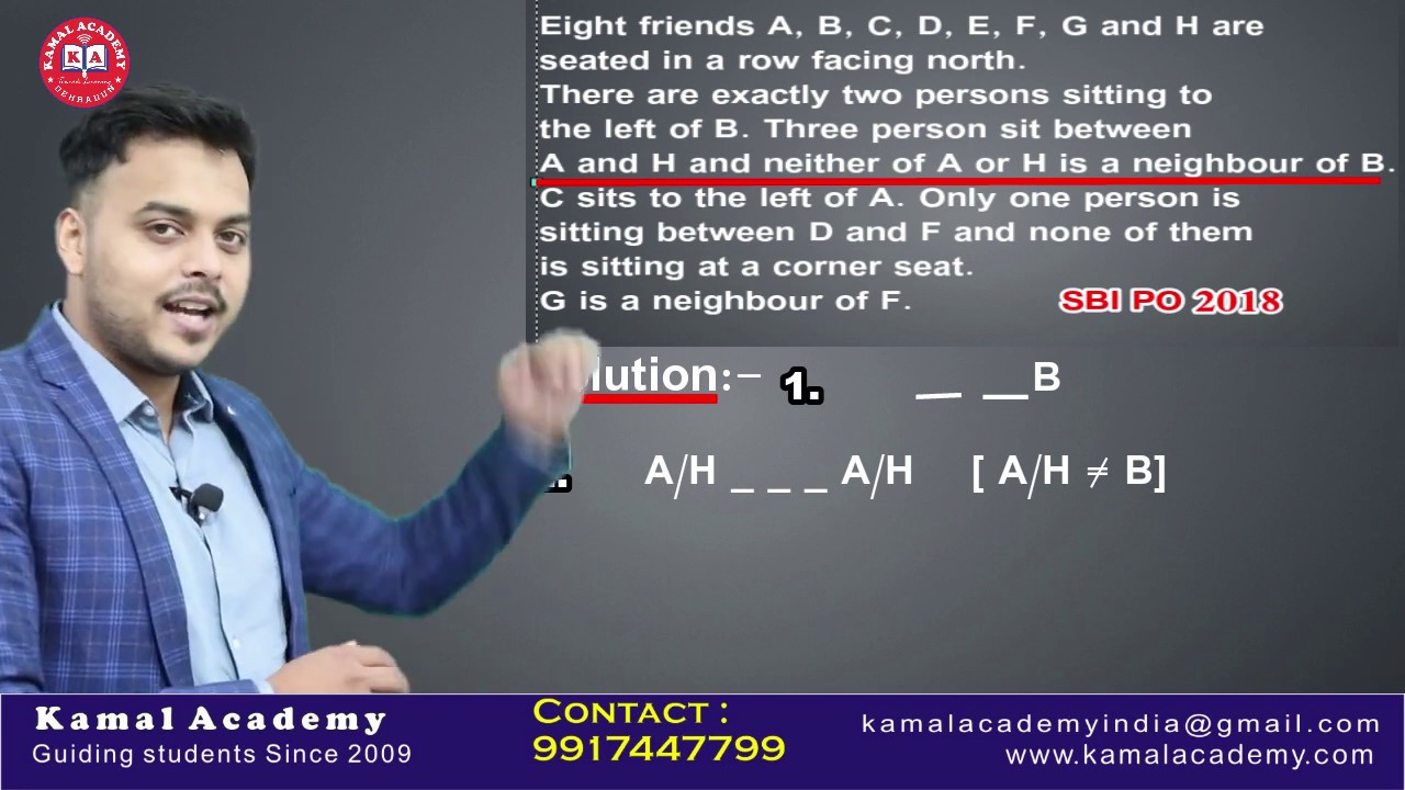 Sitting arrangement problem solving best method आसान तरीके से समझें ...