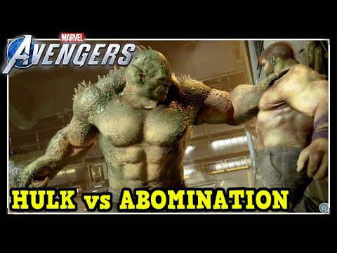 Marvel Avengers Game Hulk vs Abomination Boss Fight Gameplay