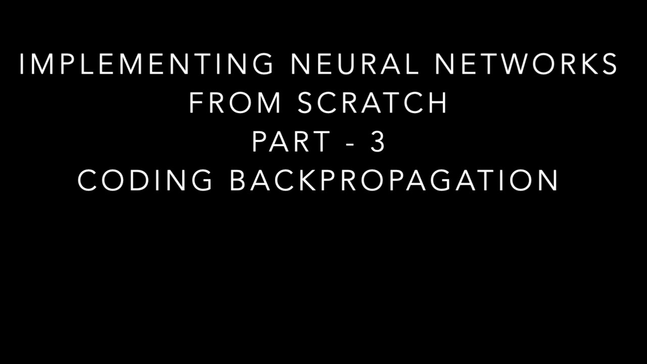 Implementing Neural Network from scratch in Python - Part 3 ...