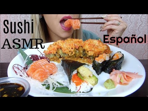 ASMR Sushi Español | Comiendo sushi | ComerConJas91