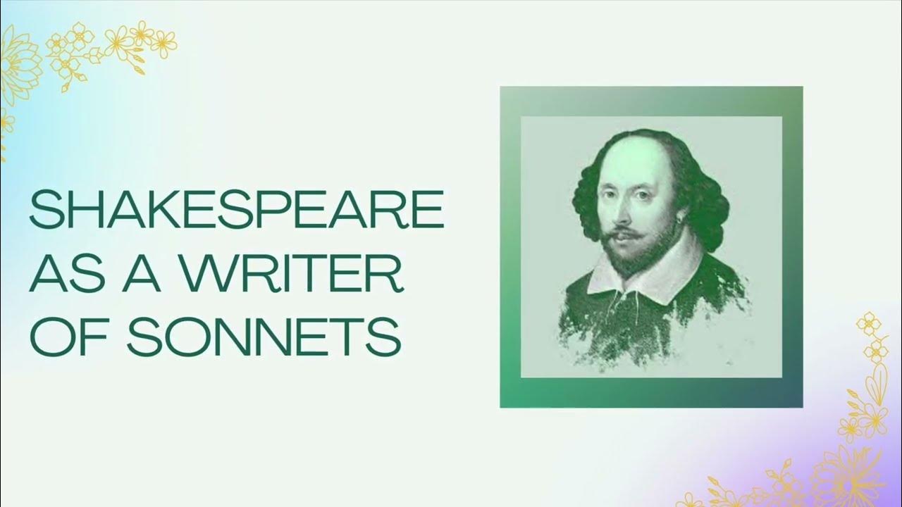 Shakespeare as a writer of sonnets- Answer writing practice - YouTube