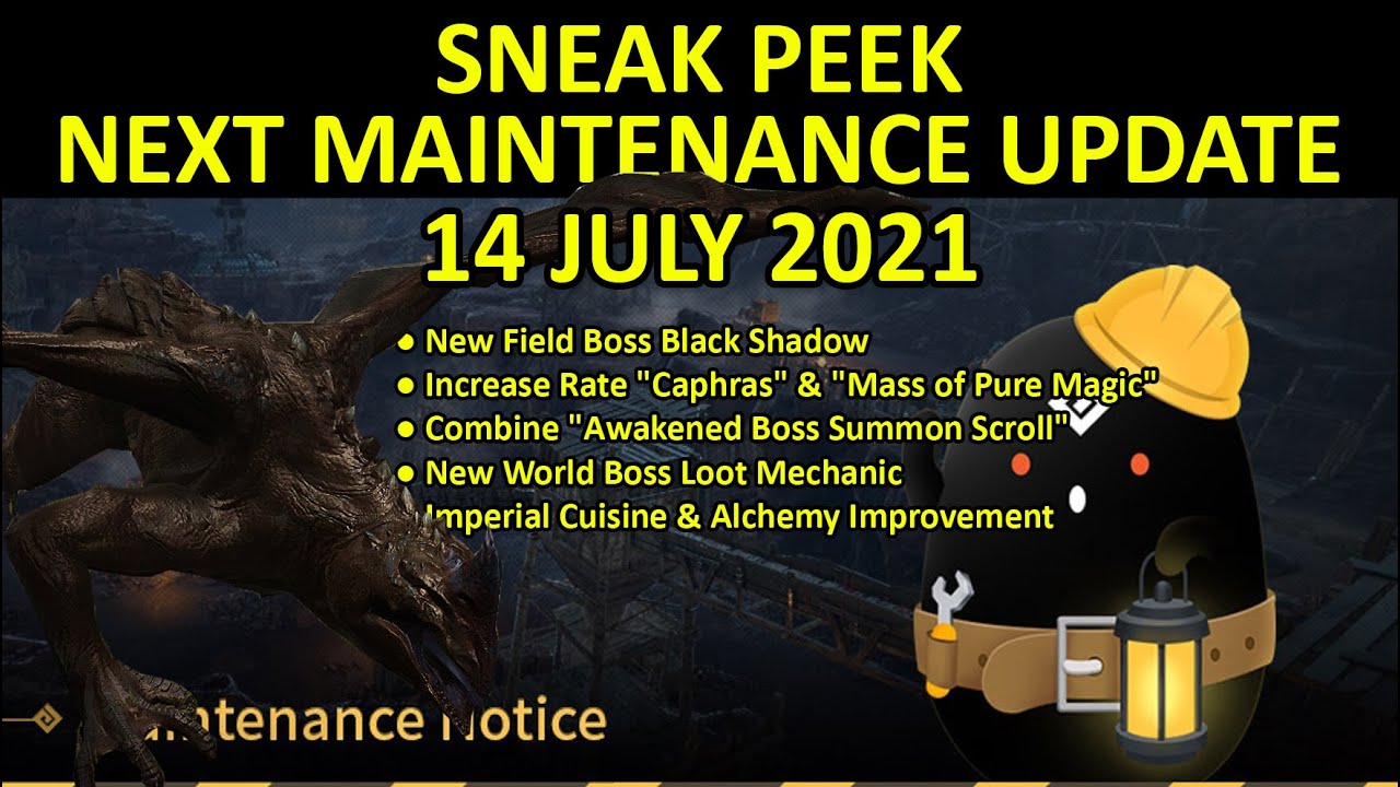 New Field Boss "Black Shadow", Caphras Buff, Awakened Boss Summon ...